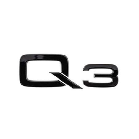 Monogramme de modèle arrière noir - Accessoires Audi