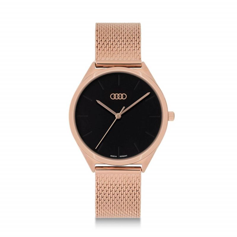 Montre rose et noire